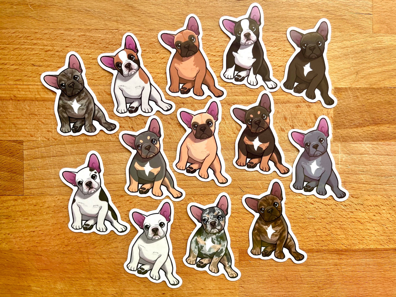 Dog Sticker | Frenchie French Bulldog Sticker | Waterproof, Vinyl, Pet ...
