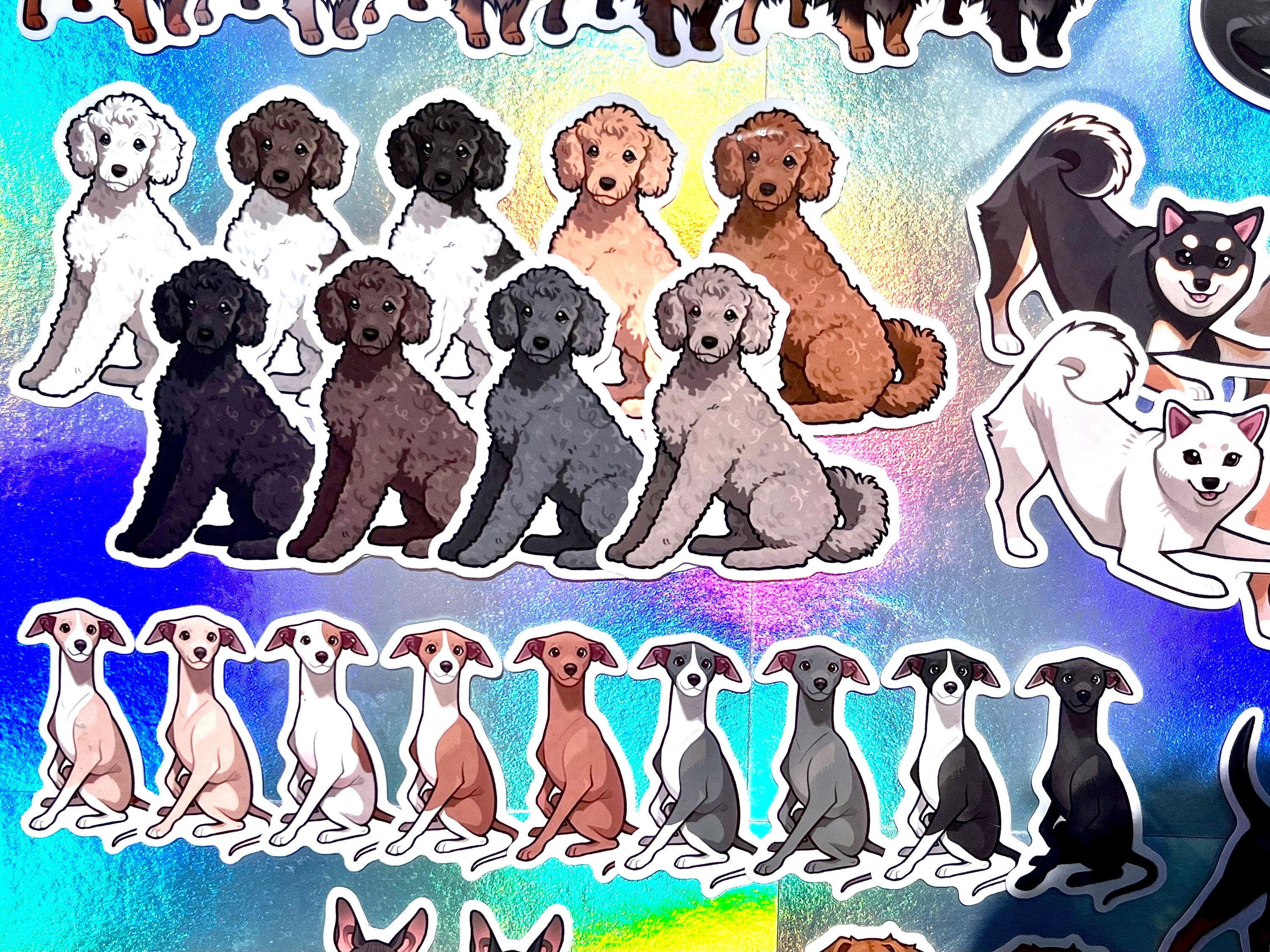 Dog Sticker | Poodle Sticker | Waterproof, Vinyl, Pet Lover Dog Breed ...
