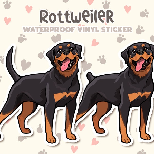 Rottweiler Stickers - Etsy