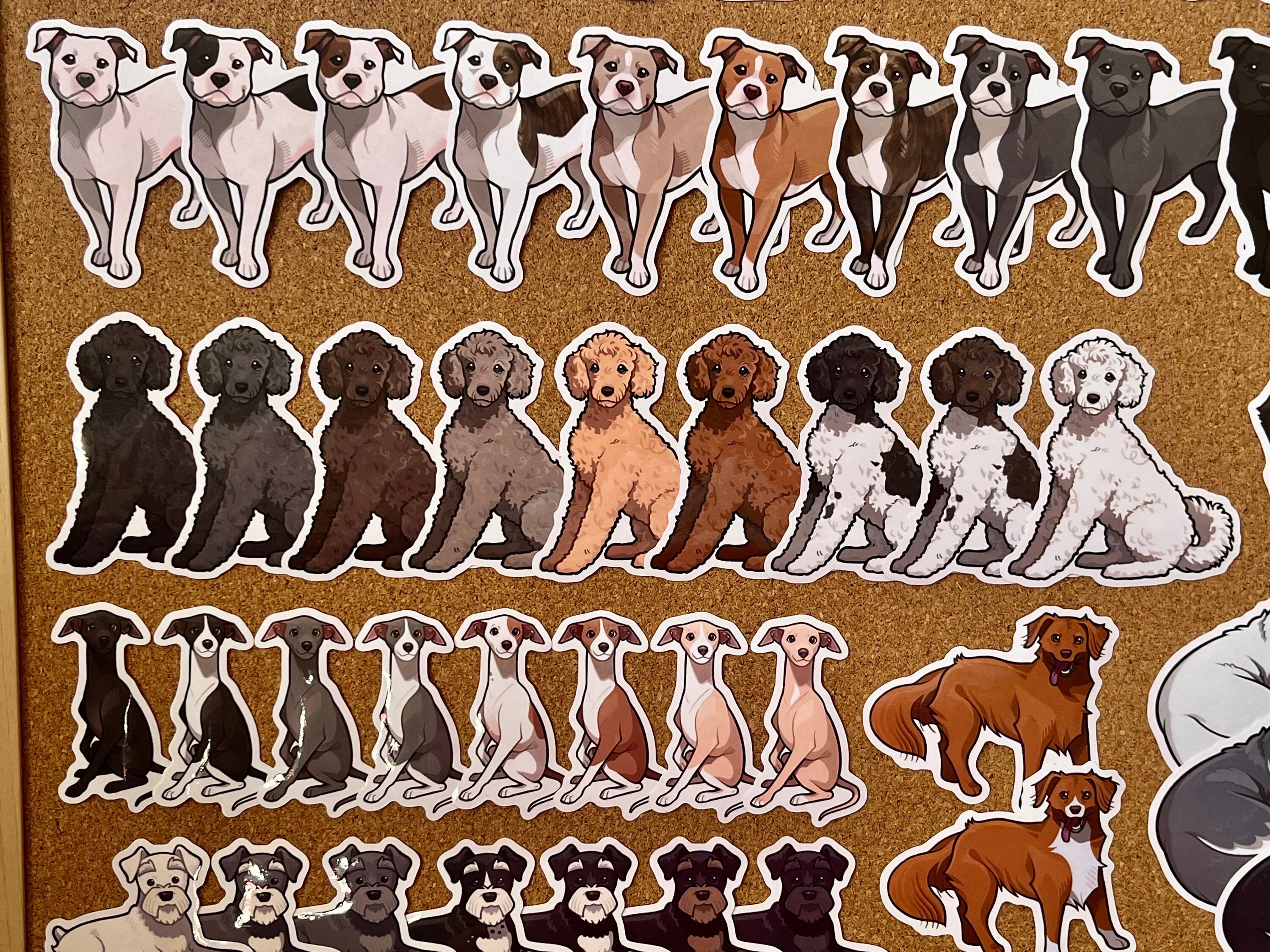 Dog Sticker | Poodle Sticker | Waterproof, Vinyl, Pet Lover Dog Breed ...