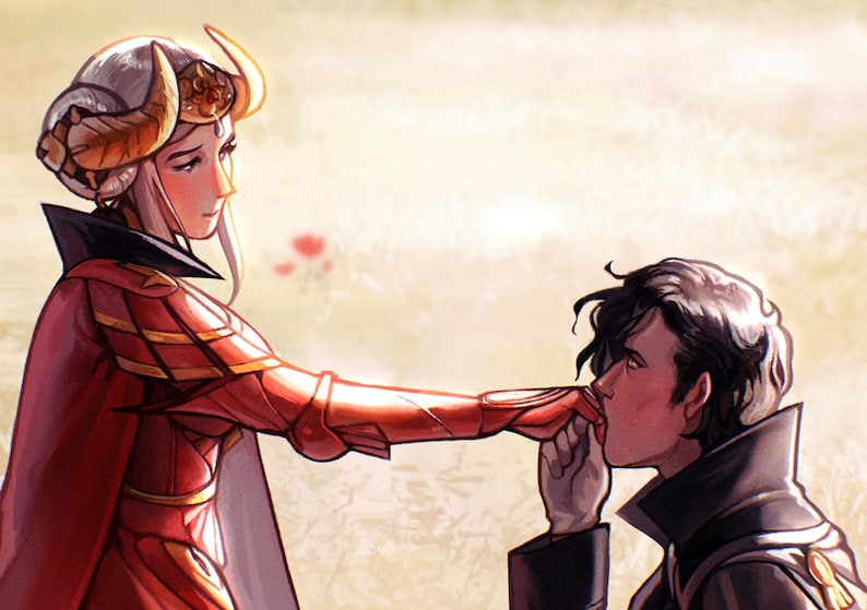 FE3H Edelgard and Hubert 8.5x11 Art Print | Etsy