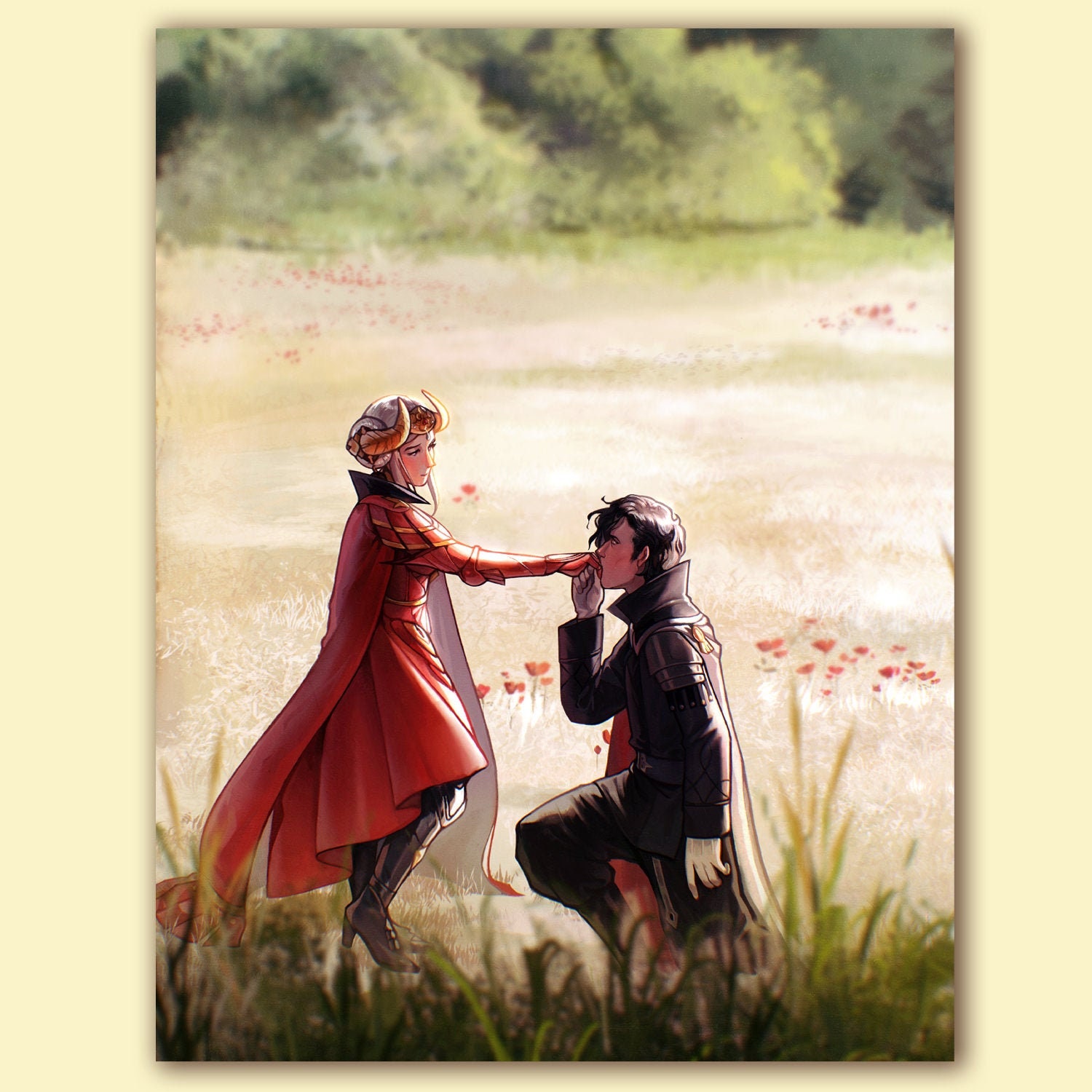 FE3H Edelgard and Hubert 8.5x11 Art Print | Etsy