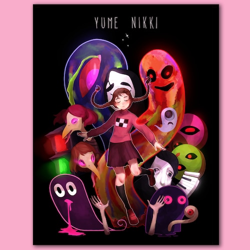 Pink Sea Yume Nikki Art Print 80 Linen Print Dream Etsy pink-sea-yume-nikki-art-print-80-linen-print-dream-etsy