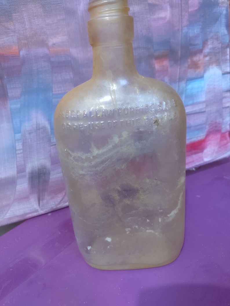 One Pint Vintage Liquor Bottle - Etsy