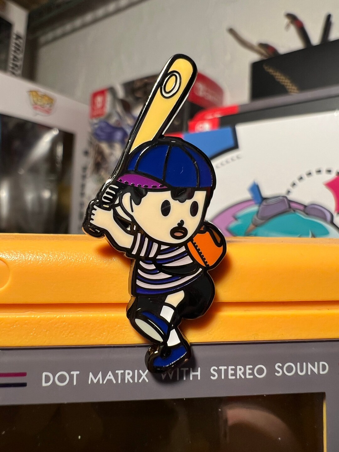 Earthbound Ness Pin SMASH Purple - Etsy