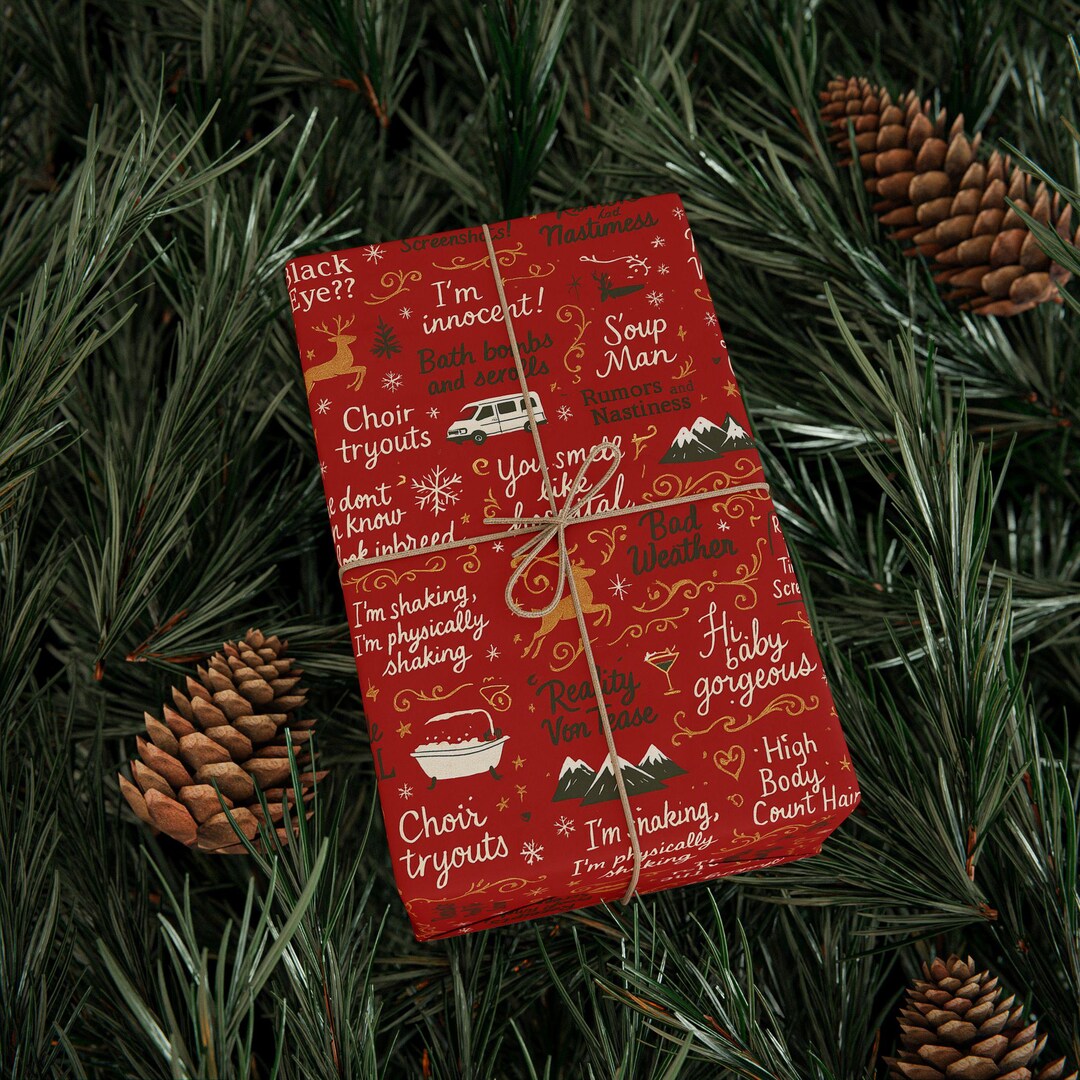 RHOSLC Housewives Wrapping Paper - Bravo Christmas Gift Wrap - Funny ...