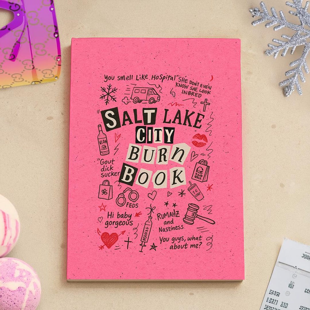 RHOSLC Burn Book Mean Girls Style Hardcover Notebook - Bravo Fan Gift ...