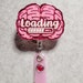 Brain Badge Reel Medical Cute Nurse Brain Use It / Happy Brain - Etsy