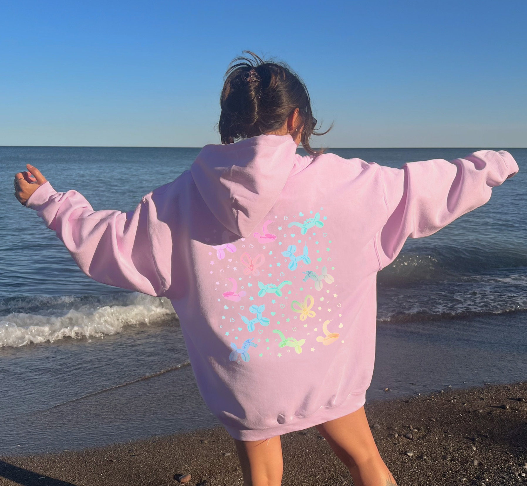 Kawaii Hoodie Pastel Hoodie Clowncore Clothing Clowncore Hoodie Kidcore ...