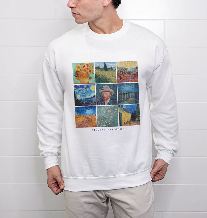 Van Gogh Museum Van Gogh Sweater Van Gogh Sweatshirt Light | Etsy