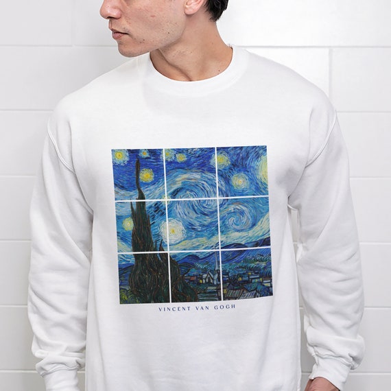 Van Gogh Starry Night Van Gogh Sweater Van Gogh Sweatshirt Van | Etsy