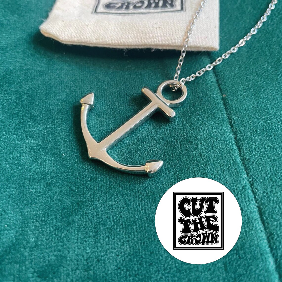 Anchor Necklace Anchor Jewellery T For Him T For Etsy