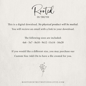 Rooted and Grounded, Bible Verse Wall Art, Scripture Art Print ...