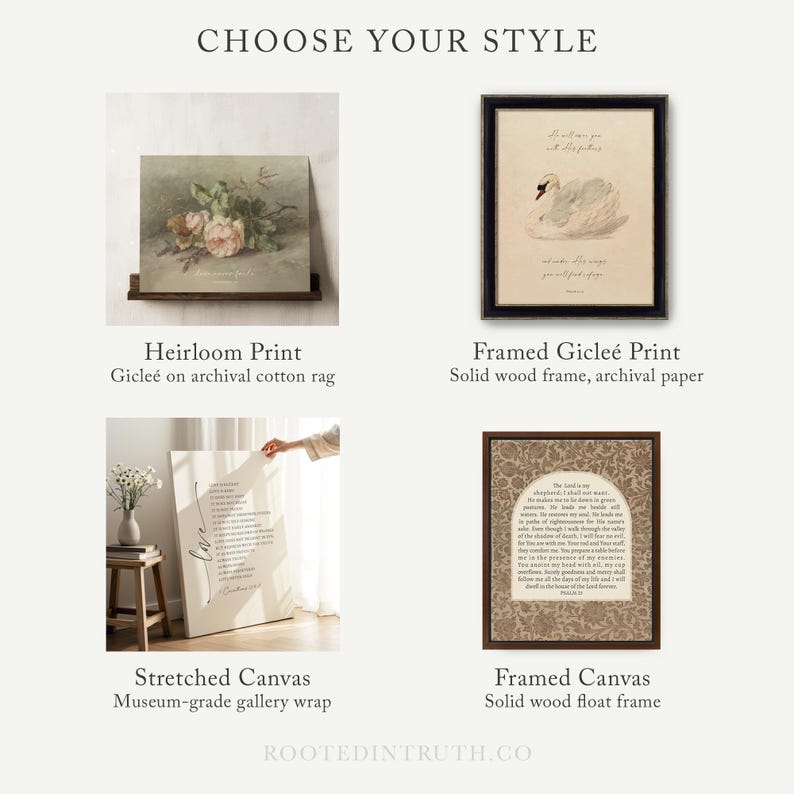 The Way, Truth and Life 3 Piece Vintage Scripture Wall Art Print Set ...