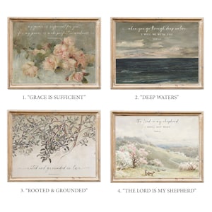 Gallery Wall Scripture Wall Art Prints, PRINTABLE Bundle, Christian ...