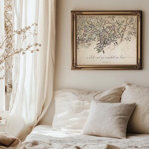 Rooted and Grounded, Bible Verse Wall Art, Scripture Art Print ...