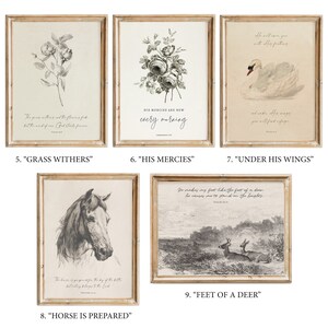 Gallery Wall Scripture Wall Art Prints, PRINTABLE Bundle, Christian ...