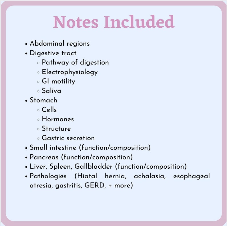 Gastrointestinal Physiology Notes | Anatomy and Physiology Digestive ...