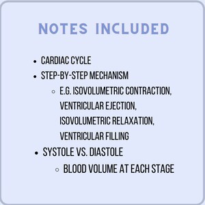 Anatomy and Physiology Cardiac Cycle Notes | Steps of the Cardiac Cycle ...