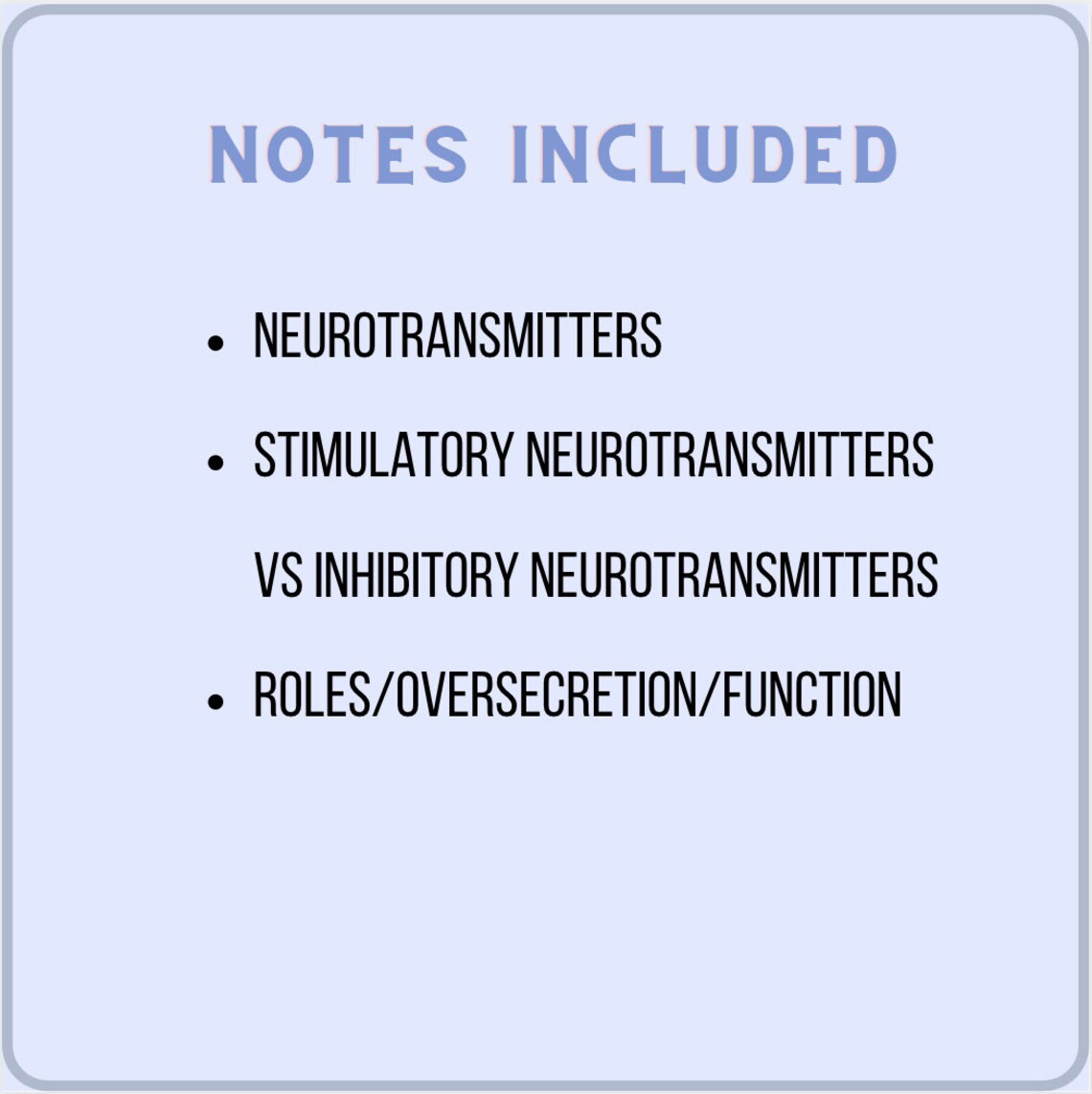 Physiology Neurotransmitters Cheat Sheet | Neurotransmitters Study ...