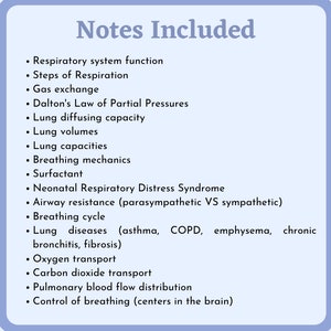 Respiratory Physiology Notes | Anatomy and Physiology Respiratory ...