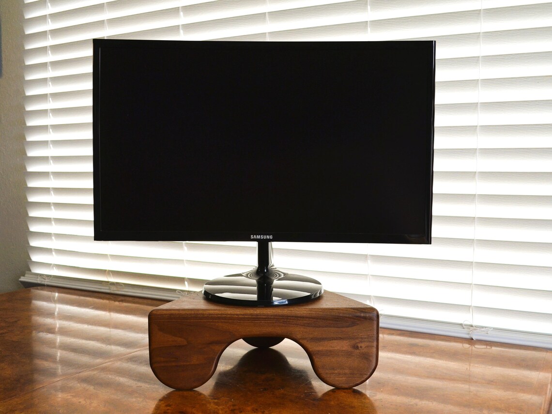 Wooden Monitor Stand Monitor Riser Desk Shelf Wood - Etsy