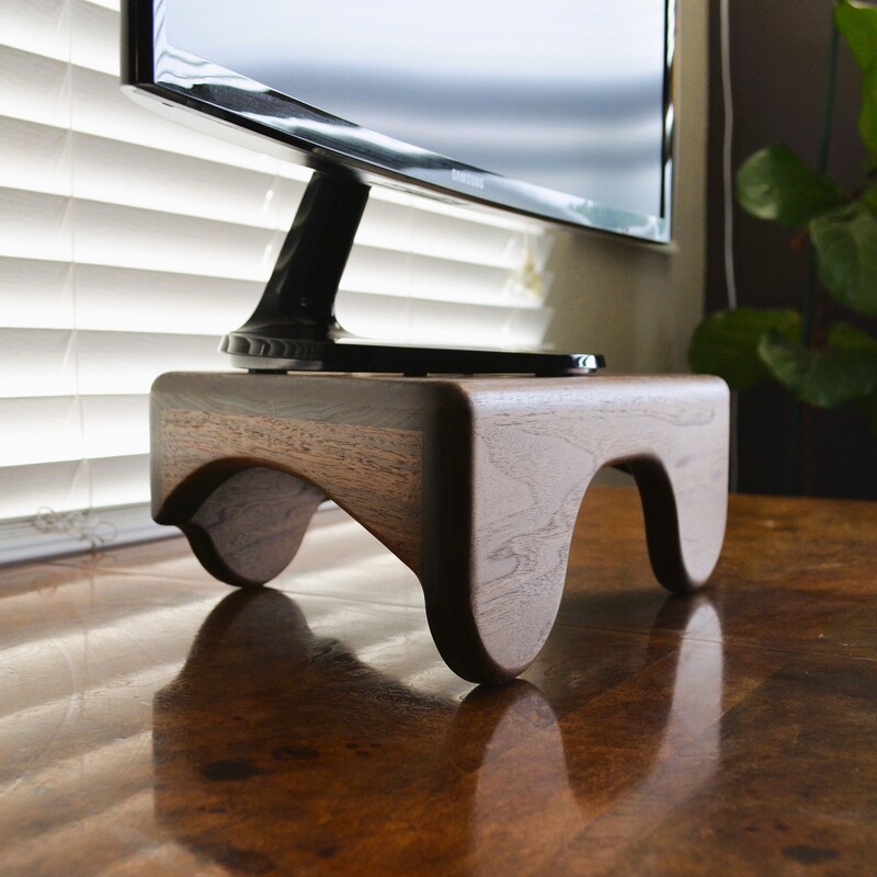 Wooden Monitor Stand - Etsy