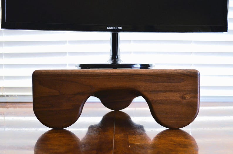 Wooden Monitor Stand Monitor Riser Desk Shelf Wood Computer - Etsy