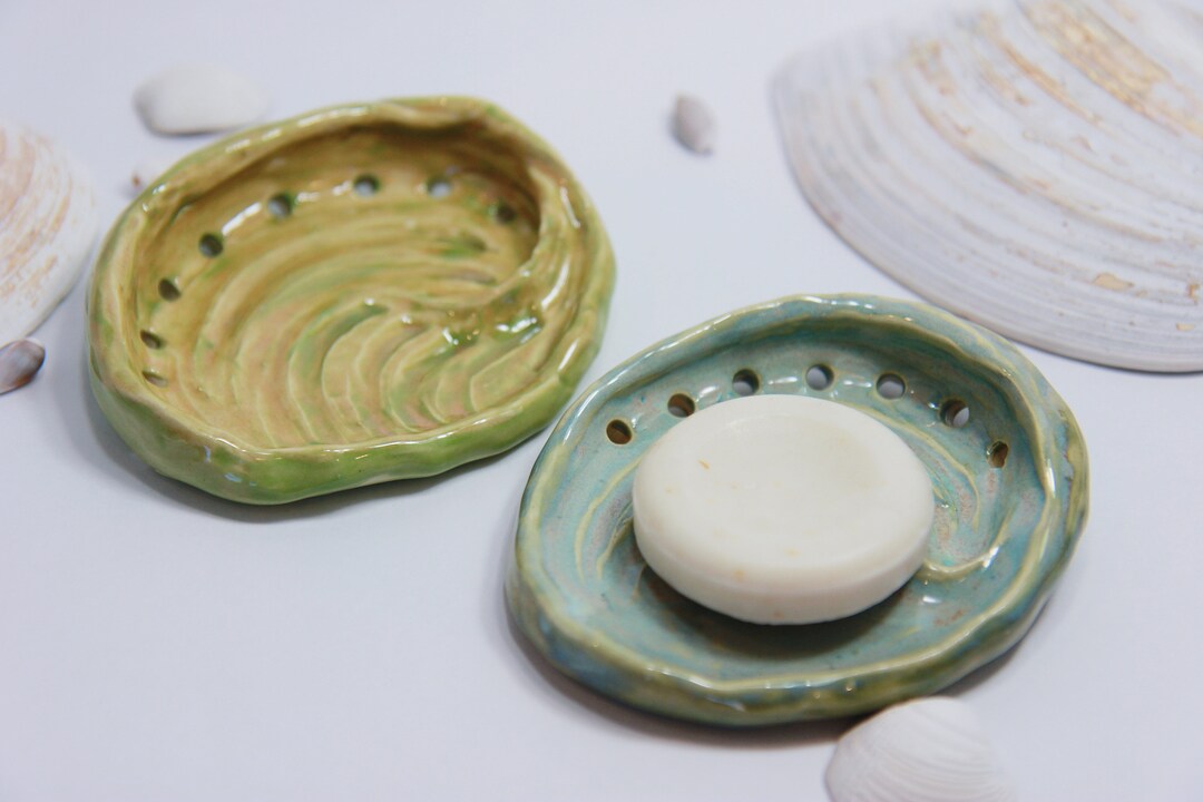 Handmade Ceramic Abalone Soap Dish - Etsy