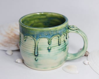 Drip Ceramic Coffee Mug - Etsy
