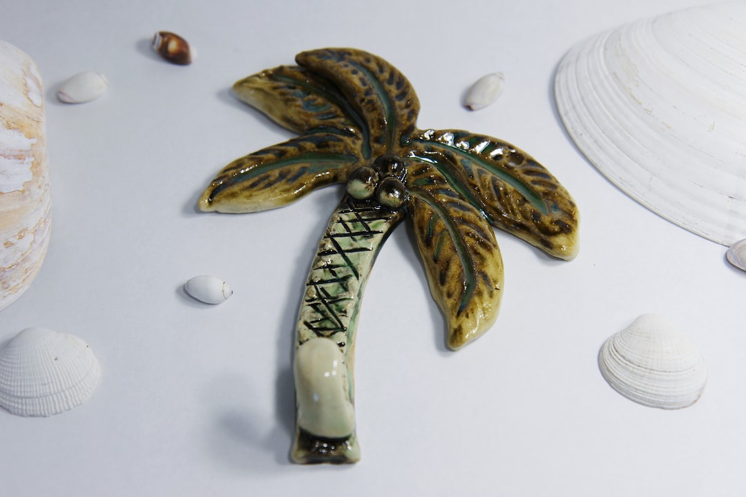 Handmade Ceramic Palm Tree Key Holder - Etsy