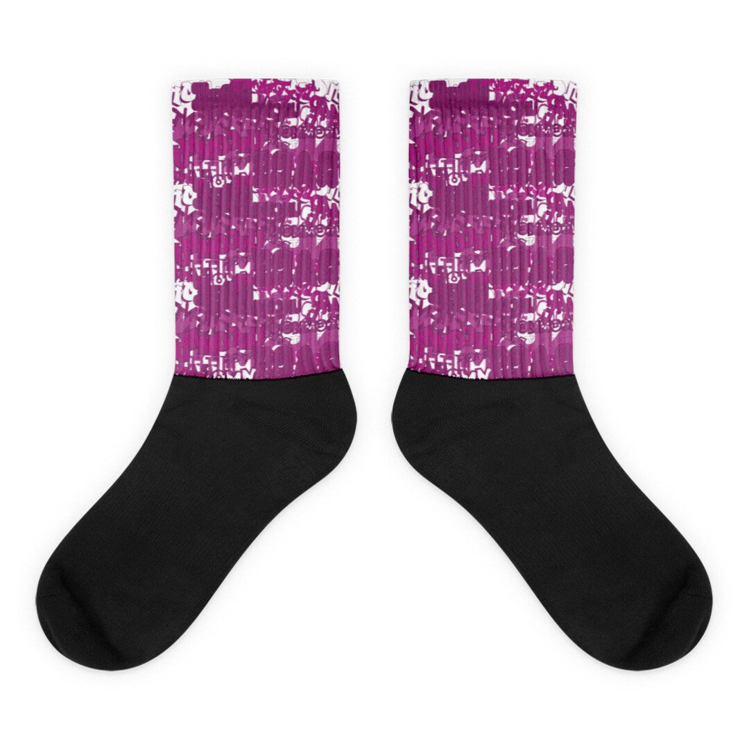 Socks to Match Jordan Retro 4 Hyper Violet, Retro 4 Hyper Violet Socks ...
