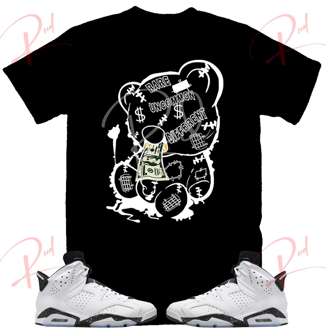 Teddy Bear to Match Retro 6 Oreo, Jordan 6 Oreo Shirt, Retro 6 Oreo ...