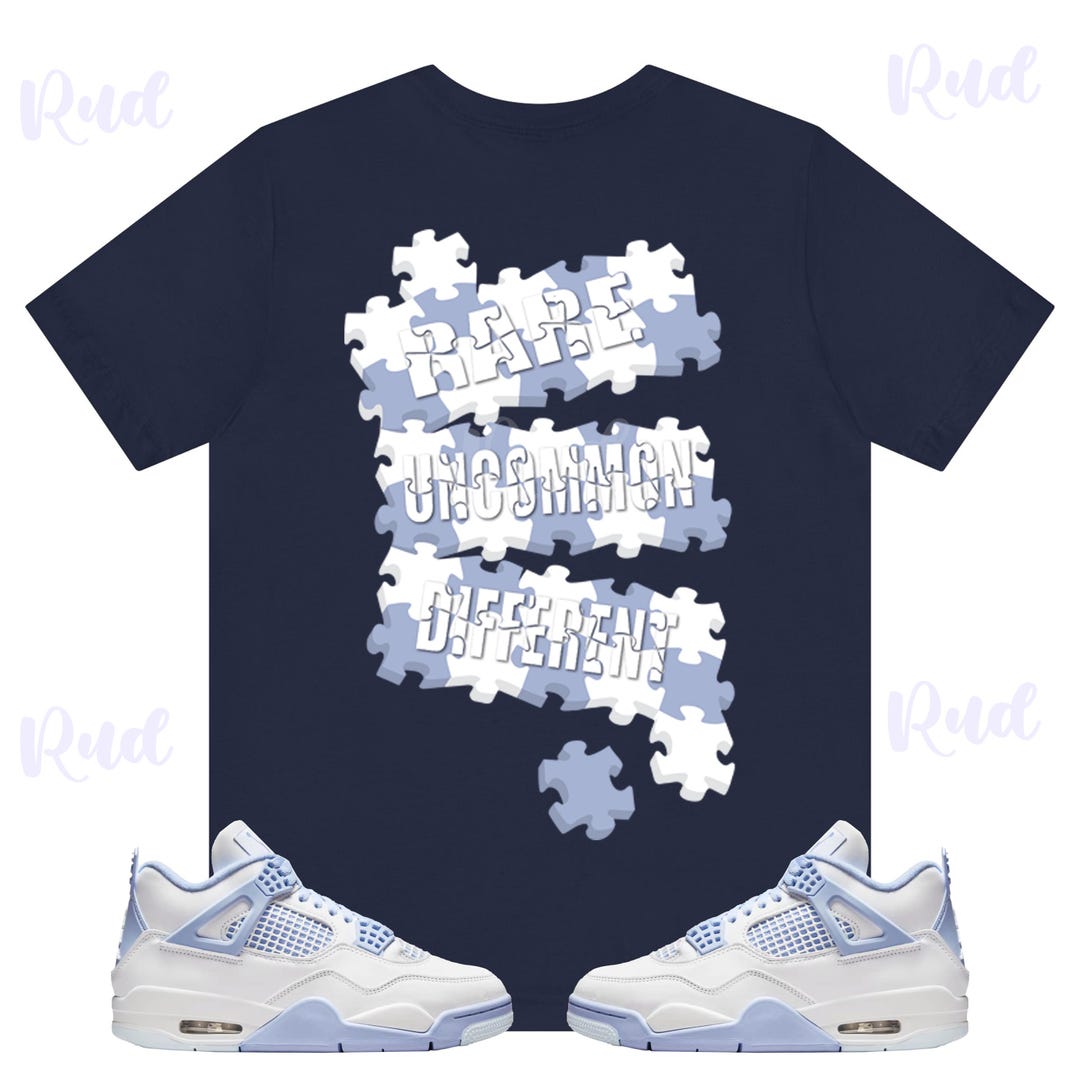 Rud Puzzles Shirt to Match Jordan 4 Forget Me Not, Retro 4 Forget Me ...