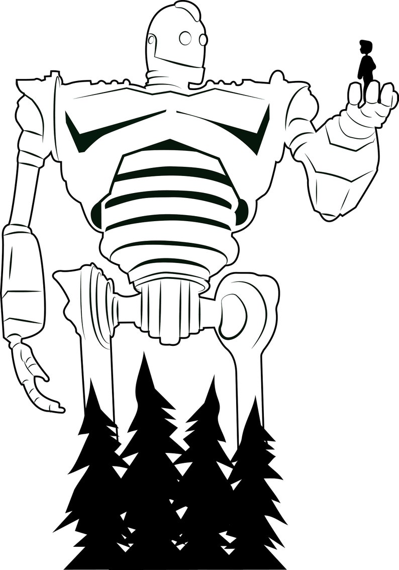 The Iron Giant Svg, Png, Pdf, Jpg Files - Etsy