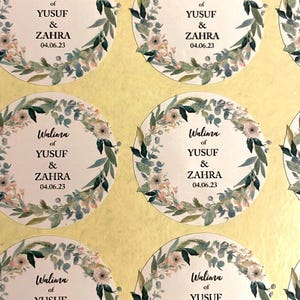 Nikah Walima Muslim Wedding Katb Kitab Stickers Personalised - Etsy