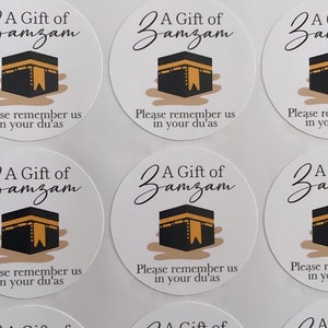 Zamzam Kajoor Stickers: Wedding Graduation Favours - Etsy
