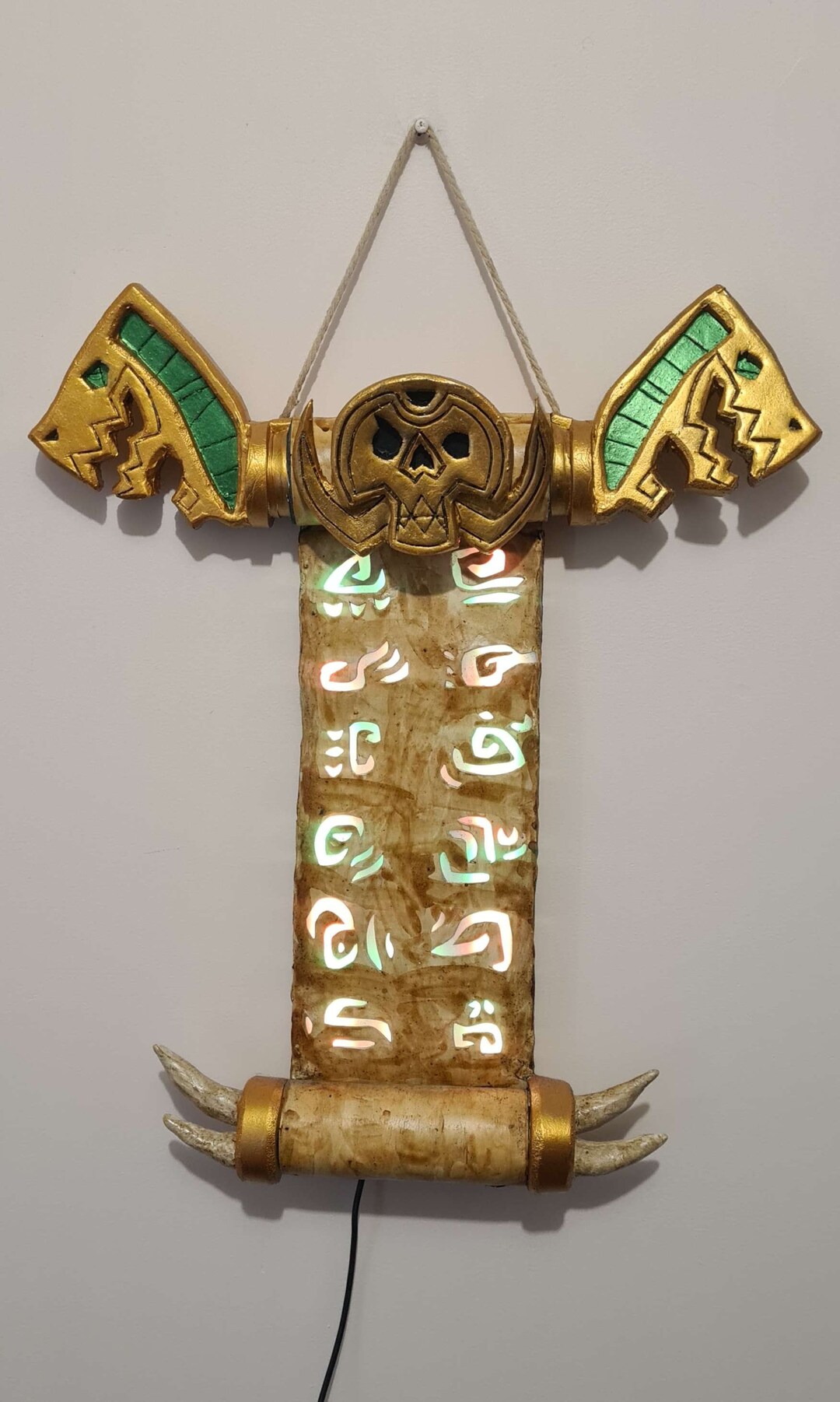 Zandalari Magic Scroll - World of Warcraft Wall Hanging Cosplay Prop - Etsy