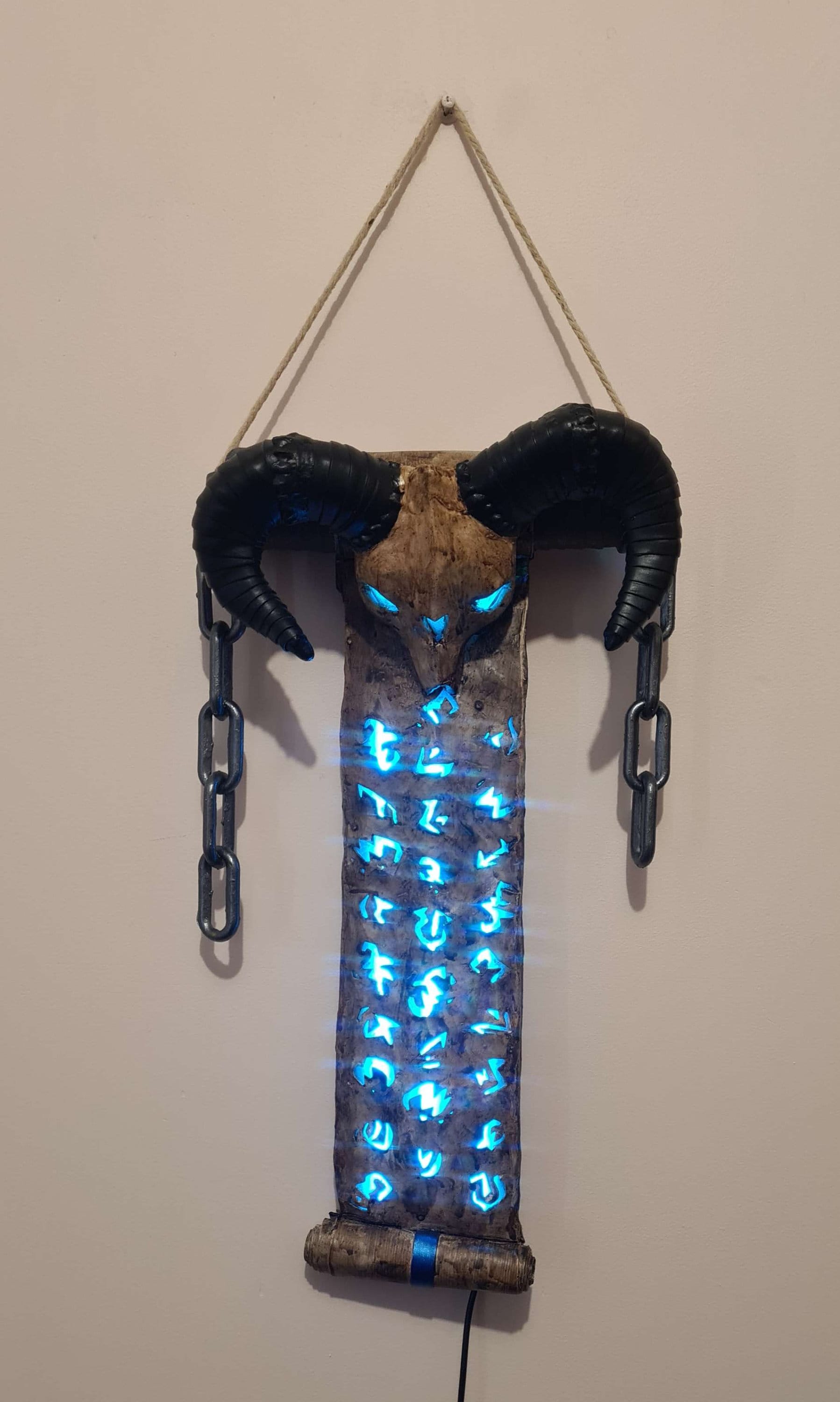 Deathknight/warlock Magic Scroll - World of Warcraft Wall Hanging ...
