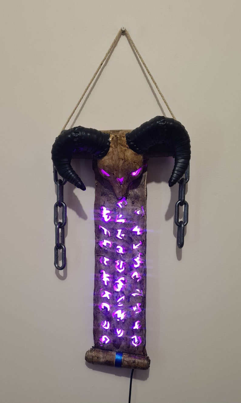 Deathknight/warlock Magic Scroll - World of Warcraft Wall Hanging ...