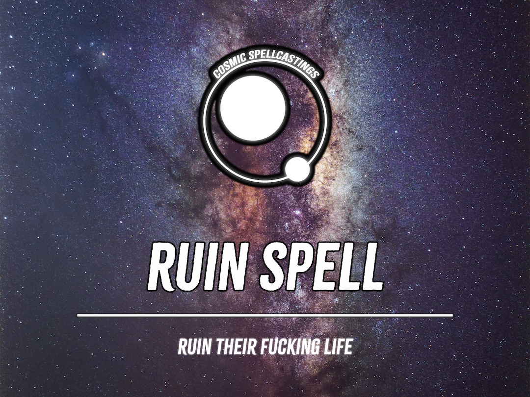Ruin Spell Revenge, Destruction, Curse Your Enemy, Vengeance, Regret ...