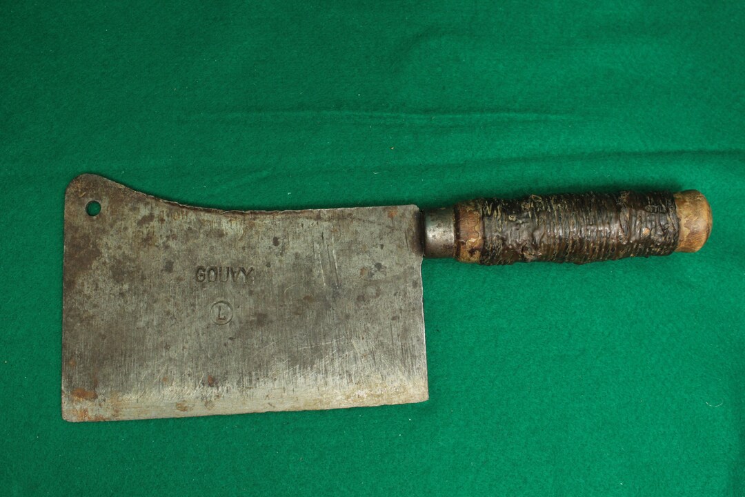 Antique French Gouvy L Meat Clever Pig Hot Splitter 12 - Etsy