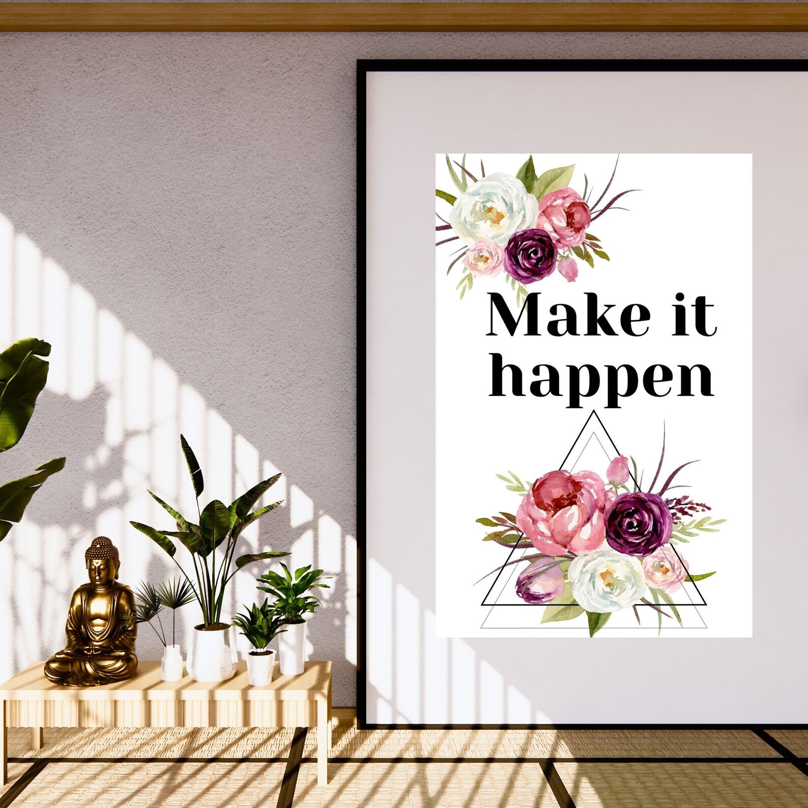 Make It Happen Printable Wall Art Home Wall Art Inspirational Wall Art ...