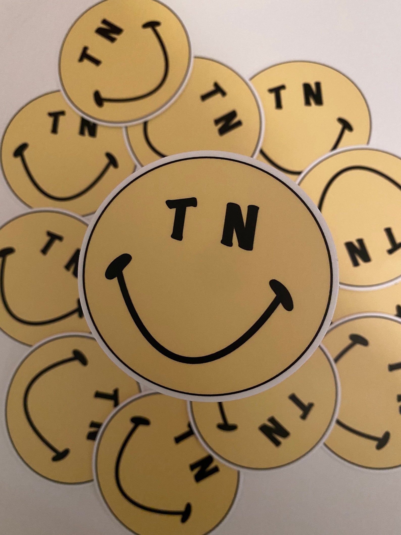 Smiley face state decal waterproof scratch resistant sticker | Etsy