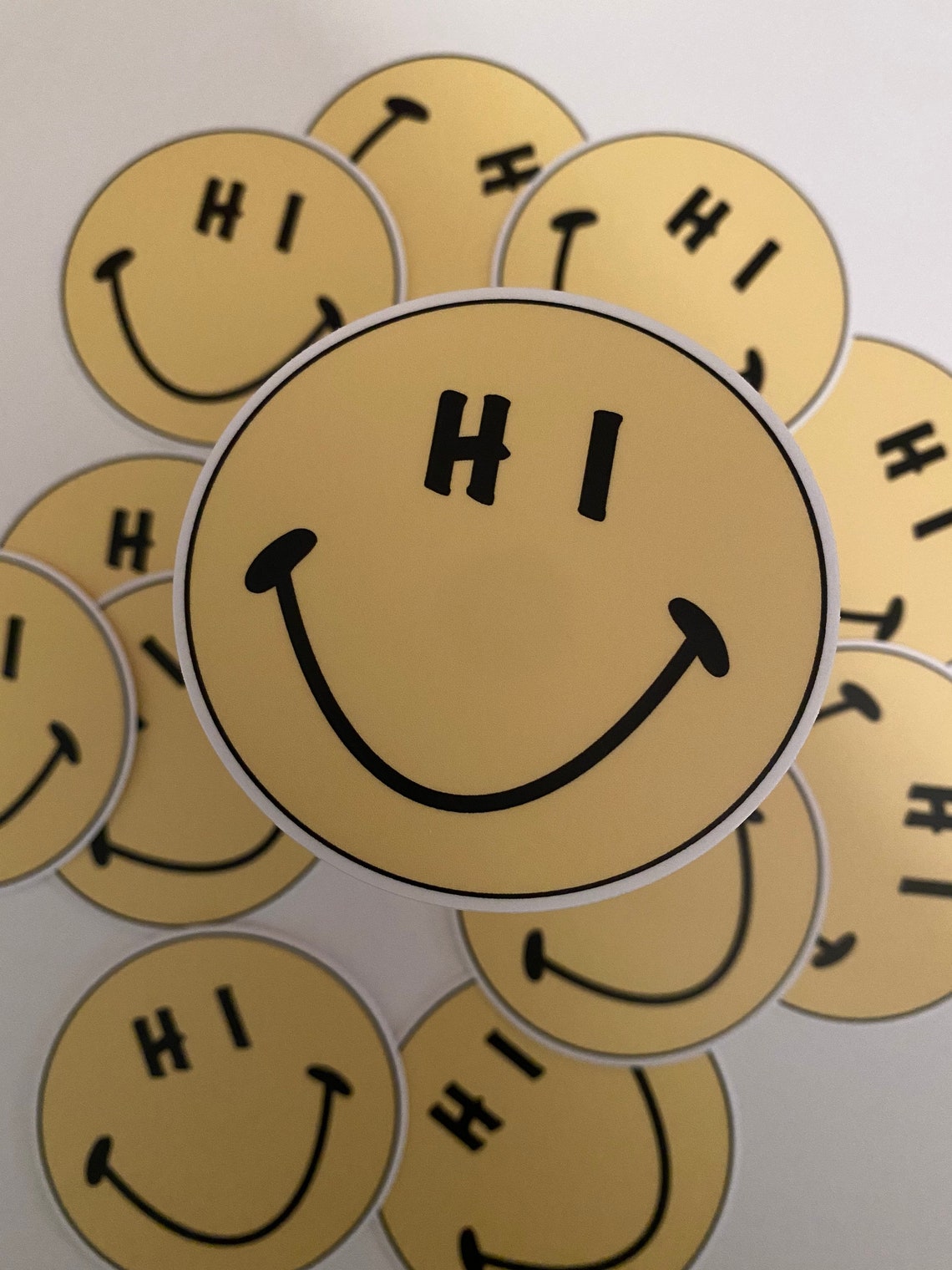 Smiley face state decal waterproof scratch resistant sticker | Etsy