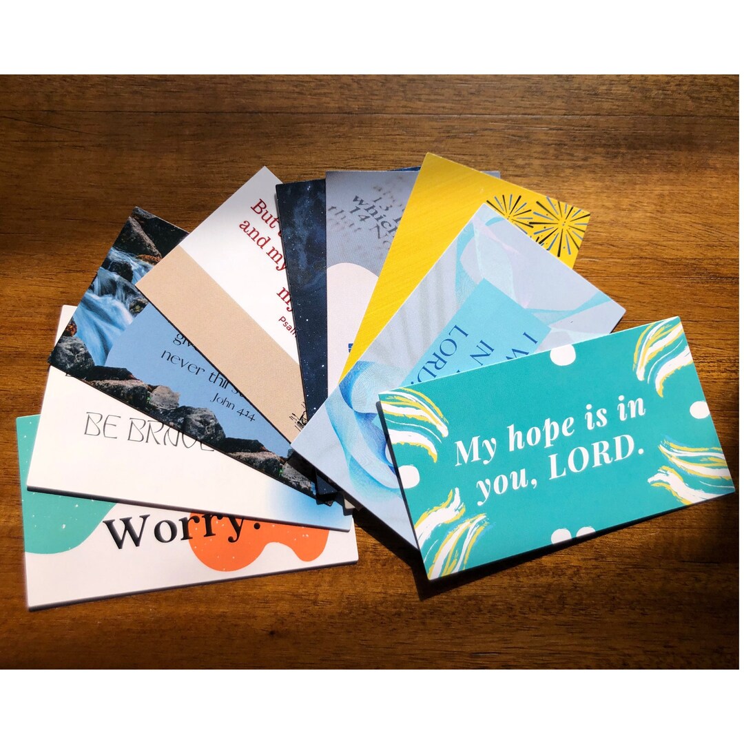 Mini Scripture Card Set Religious Gift Bible Verse Cards - Etsy