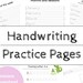 Handwriting Practice Pages - BUNDLE - ABC Tracing, Days of the Week ...