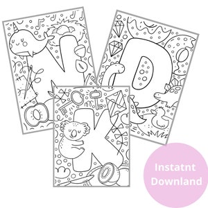 BUNDLE ABC Tracing Cursive Practice Worksheet and Alphabet Coloring ...