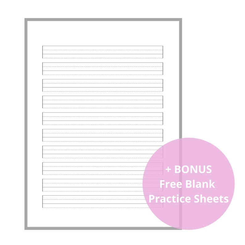 Handwriting Practice Pages - BUNDLE - ABC Tracing, Days of the Week ...