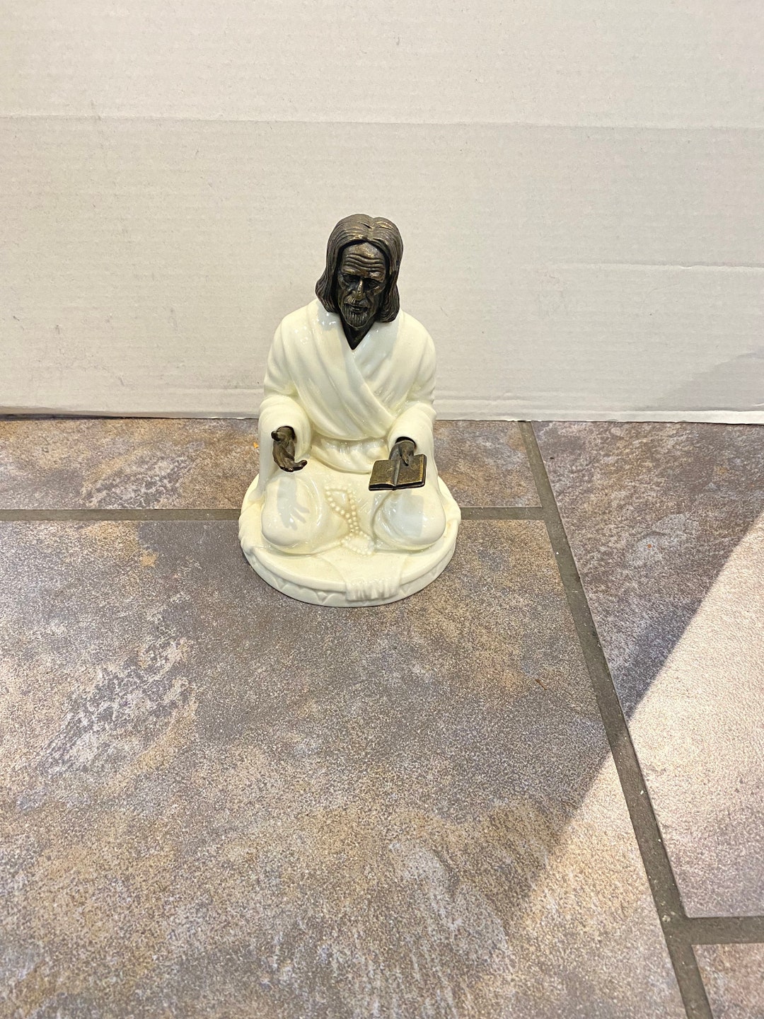 Minton Porcelain Figure With Bronze Sage - Etsy